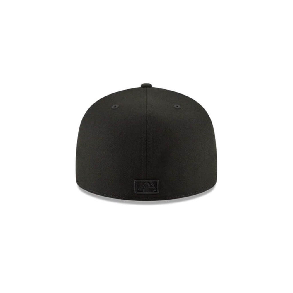 NEW ERA 59FIFTY MLB BASICA NY YANKEES LOGO NEGRO GORRA CERRADA NEGRA ...
